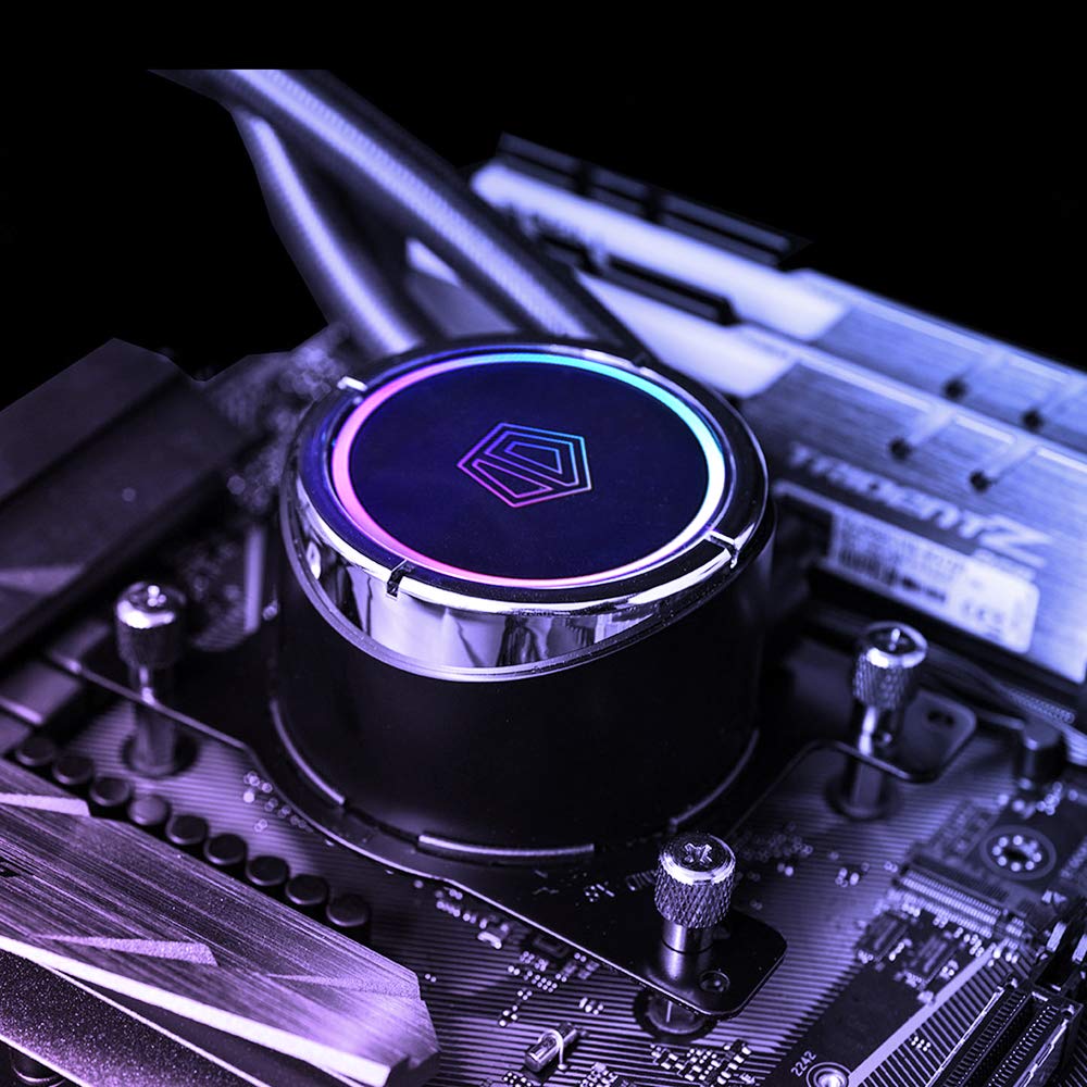 ID-COOLING ZOOMFLOW 240X ARGB CPU Water Cooler 5V ARGB AIO Cooler 240mm CPU Liquid Cooler 2X120mm RGB Fan for Desktop, Intel 115X/1200/2066, AMD AM4/AM5