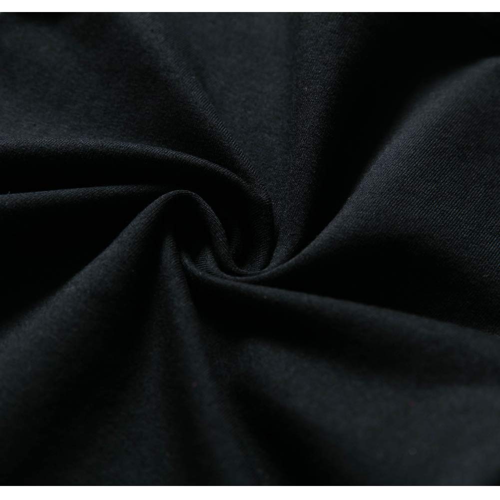 Y·J Back home Black Ruffle Onesie,Baby Girls Flutter Long Sleeve Onesie Organic Cotton Onepiece Boydsuit Shirt Solid Blank Outfit, 9-12 Months