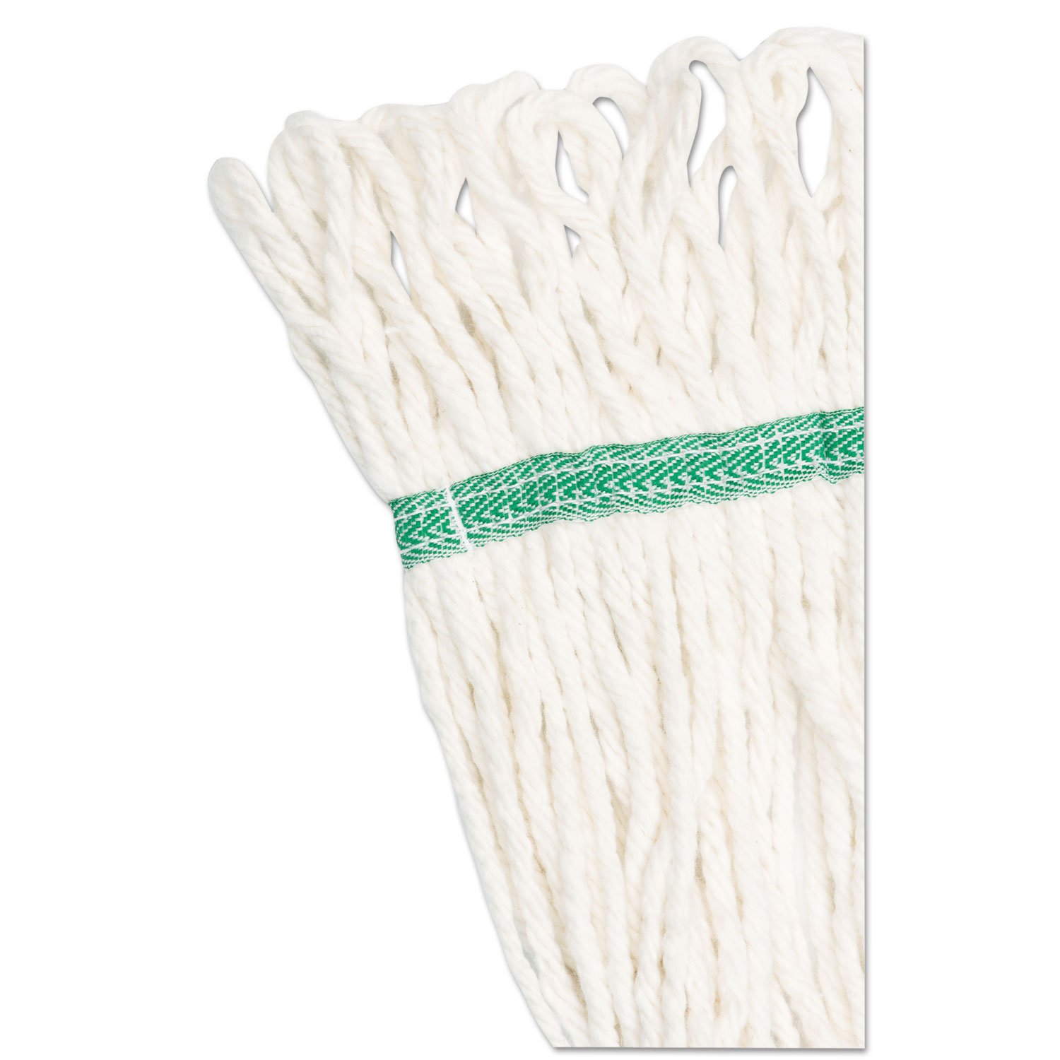 Boardwalk BWK502WHEA 5 in. Super Loop Cotton/Synthetic Fiber Wet Mop Head - Medium, White
