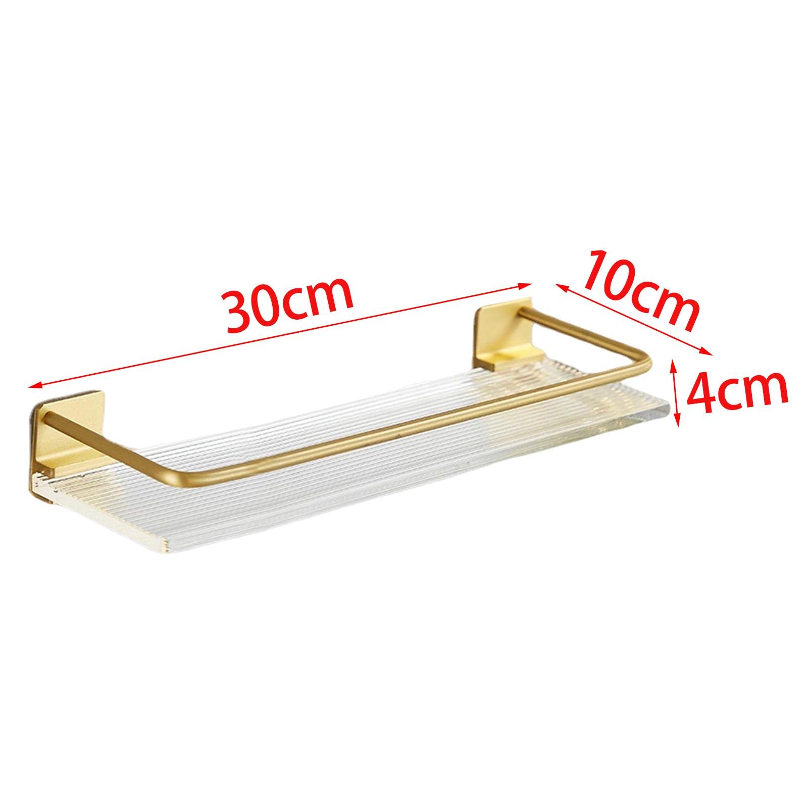 ＡＷＨＡＯ Bathroom Floating Shelf Acrylic Wall Shelf Bathroom Shelf Holder for Bathroom Bedroom, 30cm