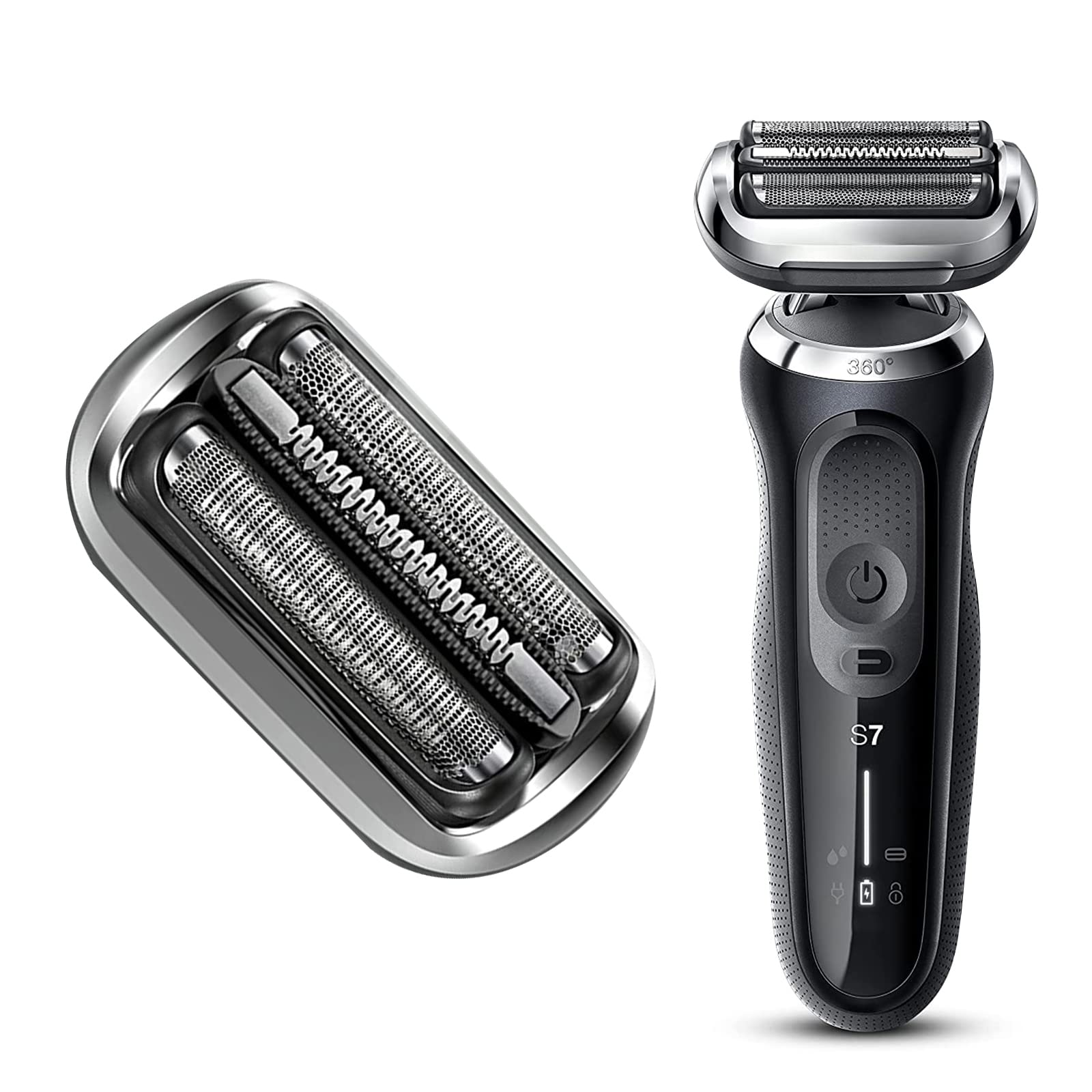 73S S7 Replacement Head Shaver Head Accessories for Braun S7 replacement head, Suitable for Braun series7 replacement head including 7020s, 7025s, 7085cc, 7027cs, 7071cc and 7075cc