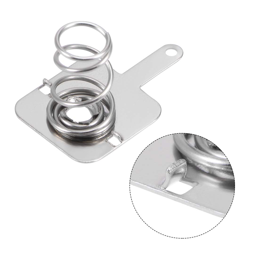 uxcell 20 Pairs AA Battery Positive Negative Conversion Spring Contact Nickeling Plate 11.28mmx11.5mm