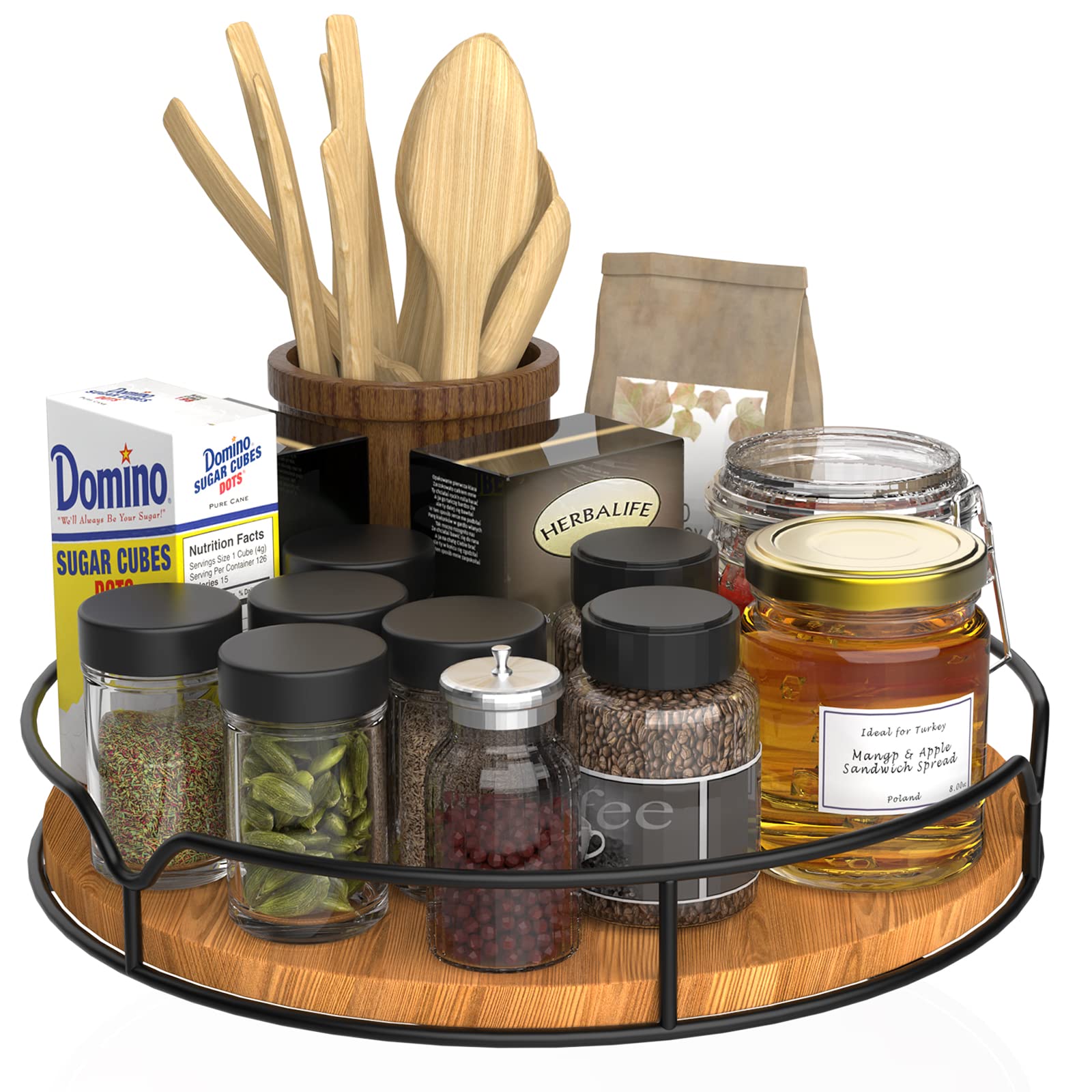 9" & 11" Lazy Susan Organizer - Carbonized Black