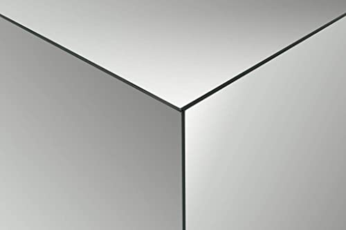SONOROUS Premium Tempered Glass Coffee Table - Fingerprint Resistant Luxury Center Table for Living Room - High Gloss Coffee Table - Modern Rectangular Table Sleek Design - Mirror