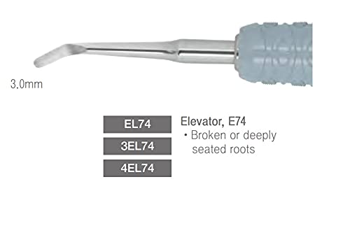 Osung Dental Elevator With Plastic handle, E 74. 3.0mm tip - 3EL74
