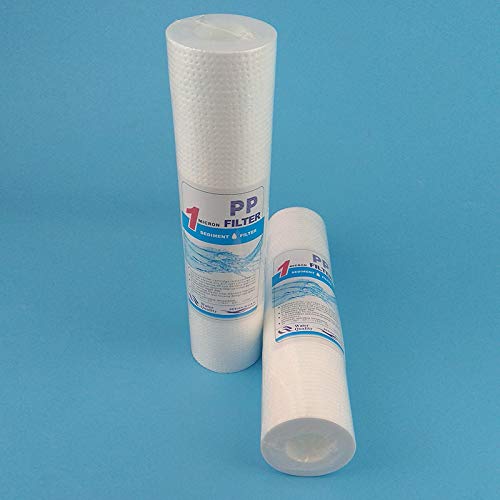 4PCS Replacement Water Filters PPF PP Cotton Filter Water Filter Water Purifier 10 Inch 1 Micron Sediment Water Filter Cartridge System Reverse Osmosis