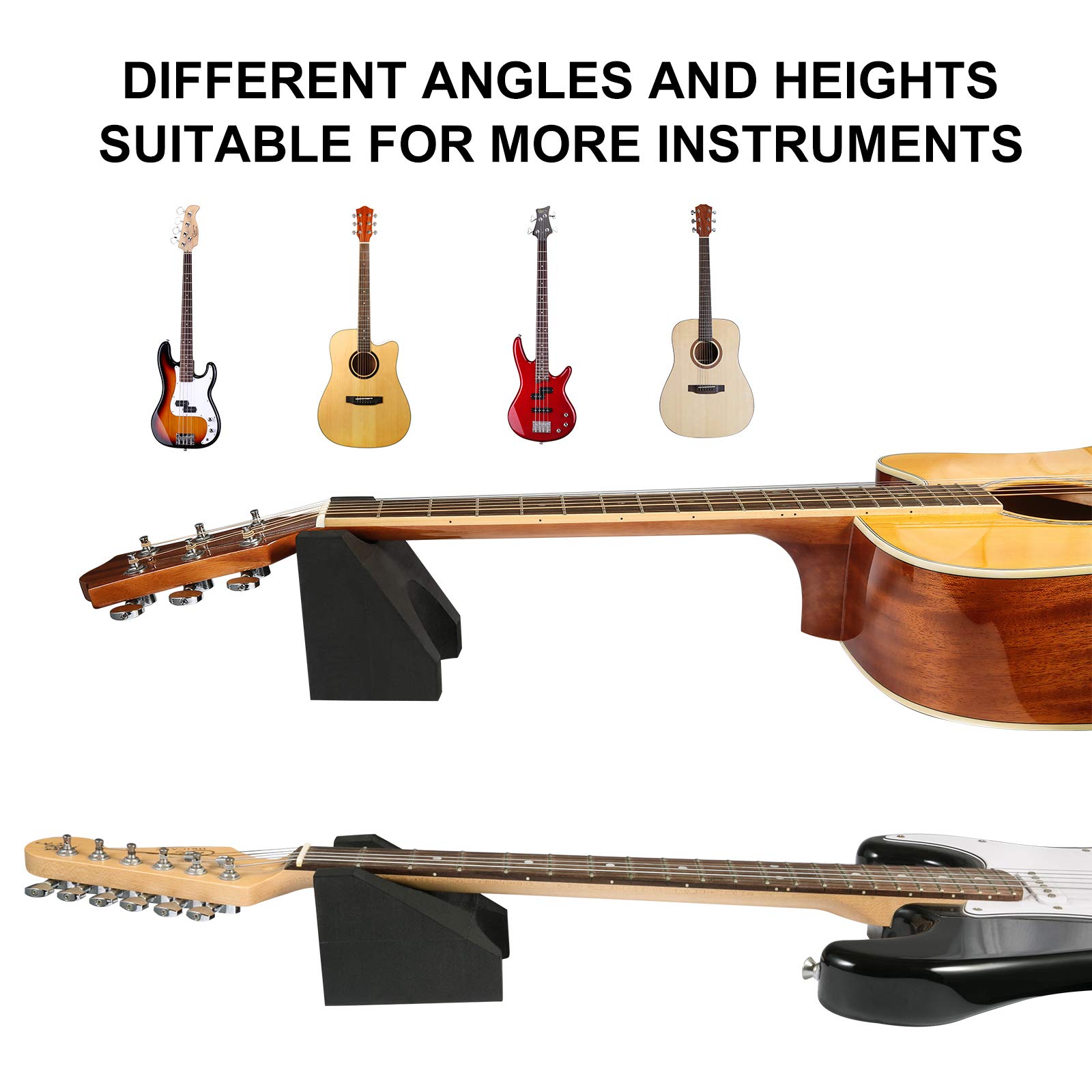 Brilliance Depot Guitar Mat with Cradle Neck Support - Durable, Non-Slip High Quality TPE Material - Complete with Microfiber Guitar Cloth