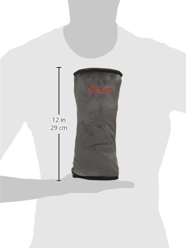 Diono Seat Belt Pillow for Kids, Super Soft Car Seat Belt Cover Travel Pillow for Head, Neck, Shoulder in Car, Universal Fit, Gray