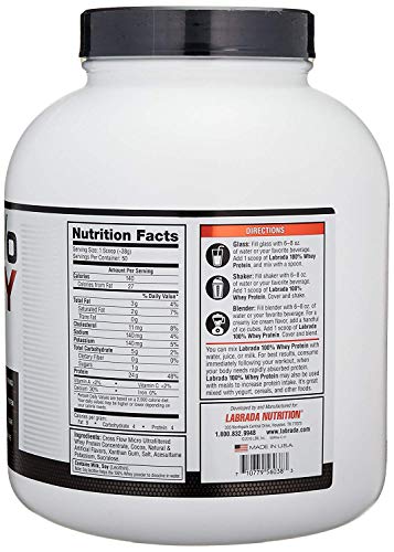 Labrada Nutrition 100% Whey Protein Chocolate 4.13 Pound
