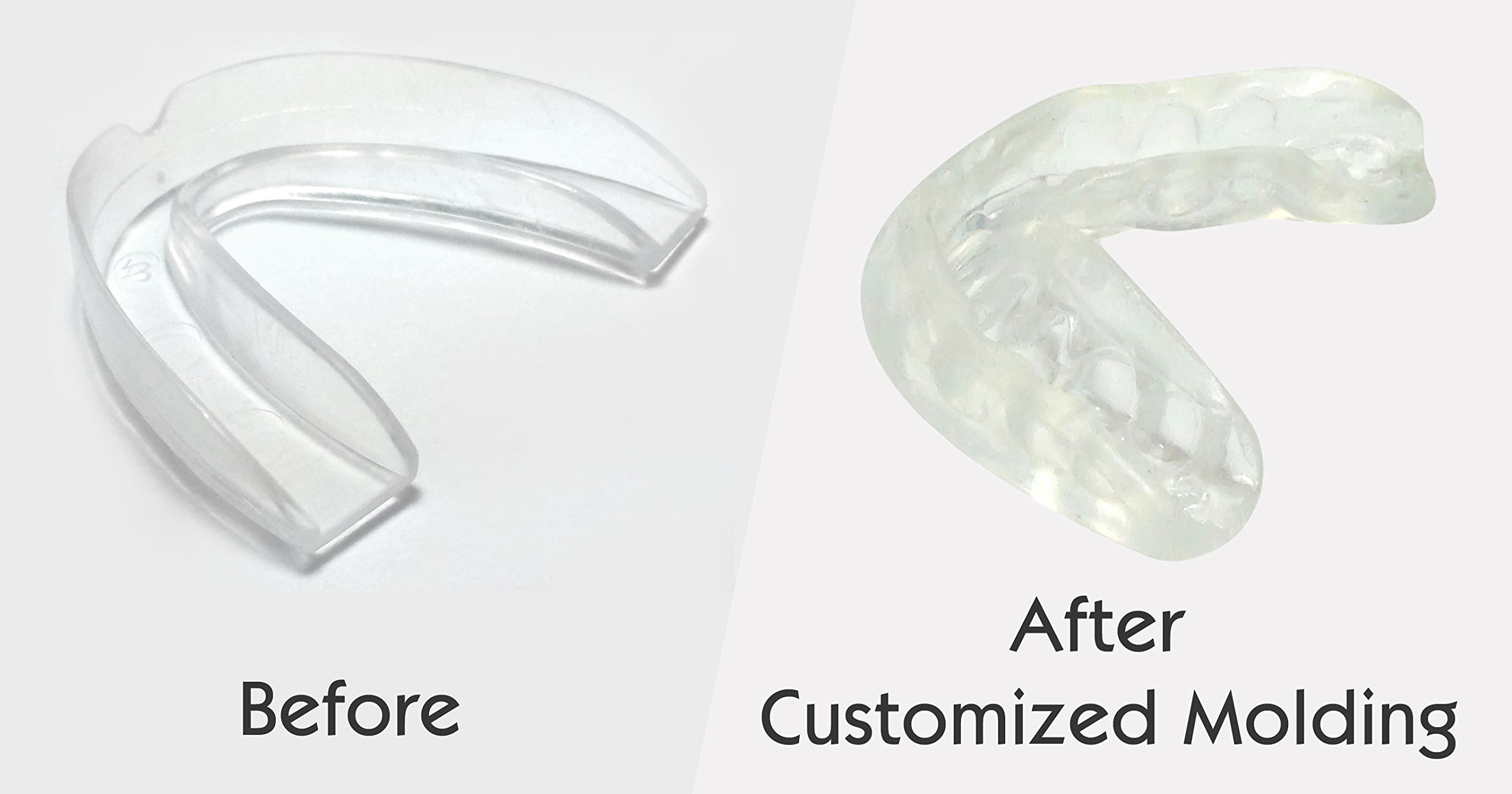 Mouth Guard for Grinding Teeth - 2 Pack, Made in USA, Thin and Trim Anti Grinding Night Guard - Teeth Whitening Dental Tray, Stops Bruxism - Teeth Clenching, No BPA