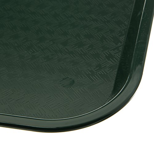 Carlisle FoodService Products Cafe Plastic Fast Food Tray for Cafeteria, 14" x 18", Green