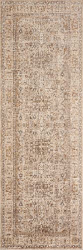 Loloi Angela Rose Blake Collection BLA-06 Oatmeal/Spice 7'-10" x 10'-2", .25" Pile Height, Fringe, Area Rug