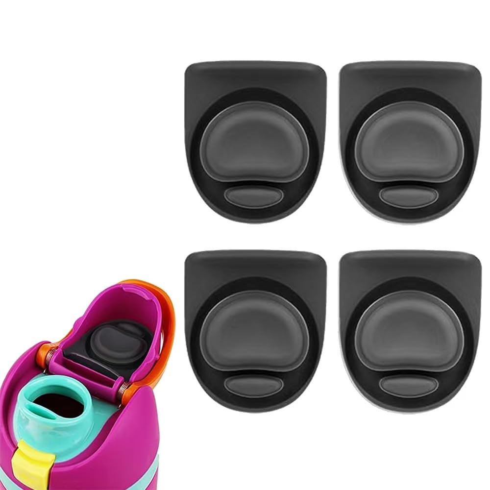4pcs Bottle Replacement Stopper, Water Bottle Top Lid Compatible with Owala FreeSip,Bottle Gasket Silicone Plug Accessory for Owala 19/24/32/40oz BPA-Free Seal Bottle Cap Mouth (pink)
