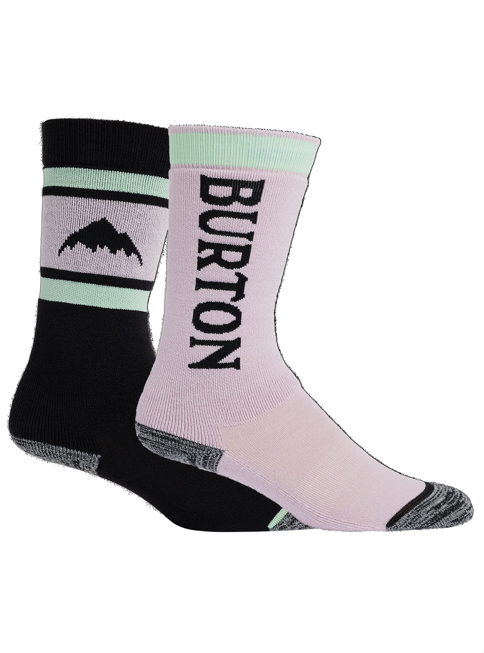 Burton Kids' Standard Weekend Midweight Socks (2 Pack), Elderberry, Small Medium