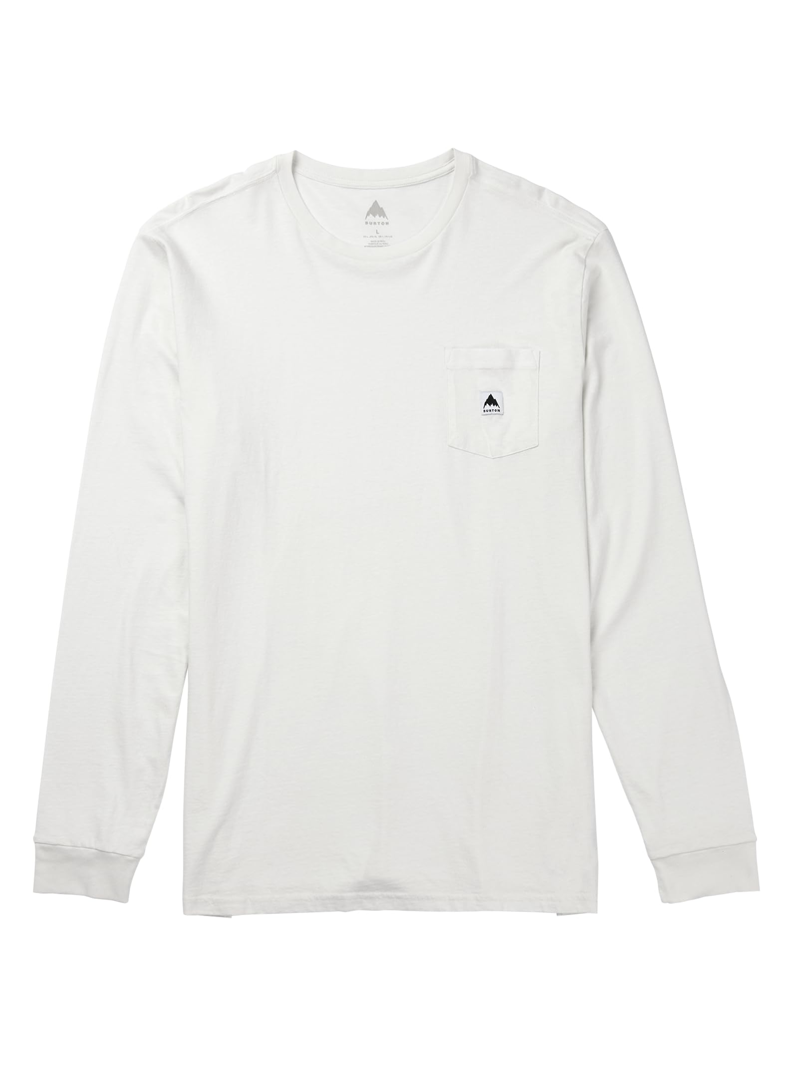 Burton Men's Colfax Long Sleeve T-Shirt, Stout White, XL