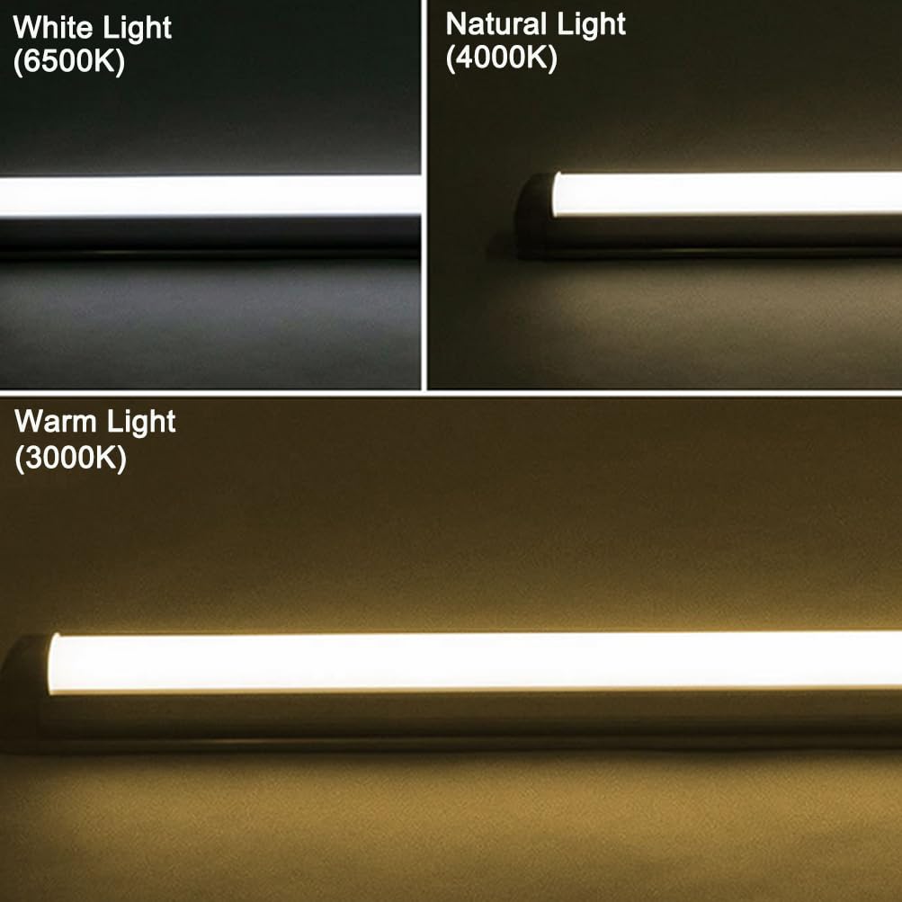 Aolyty LED T5 Shop Light, Integrated Single Fixture Super Bright Easy to Install Linkable Tube Lights 10-Pack for Garage, Warehouse, Home, office (White Light(6500K), 4FT)
