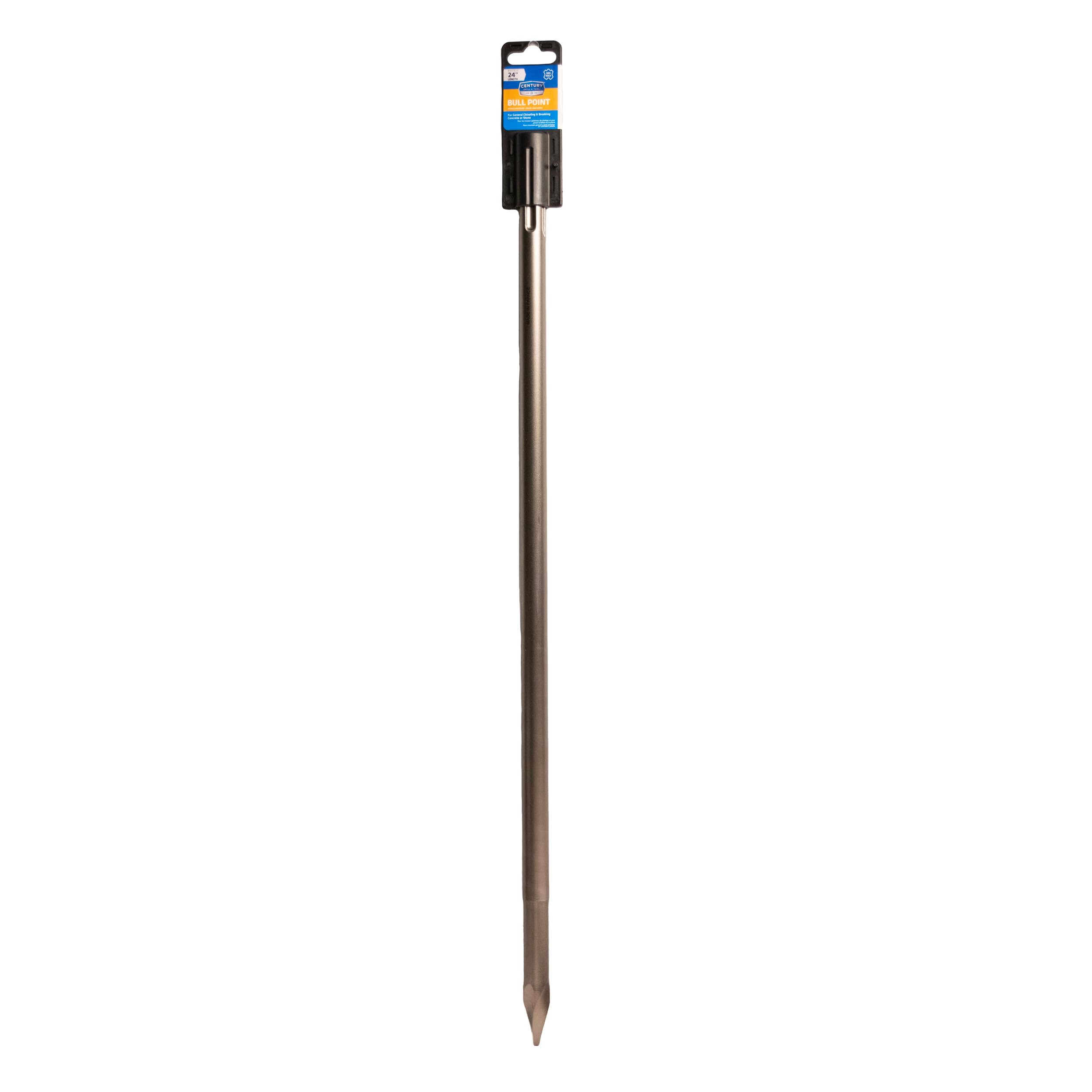 Century Drill & Tool, 87933, 23/32"X24",SDS Max,Bull Point Chisel, Masonry Tool.