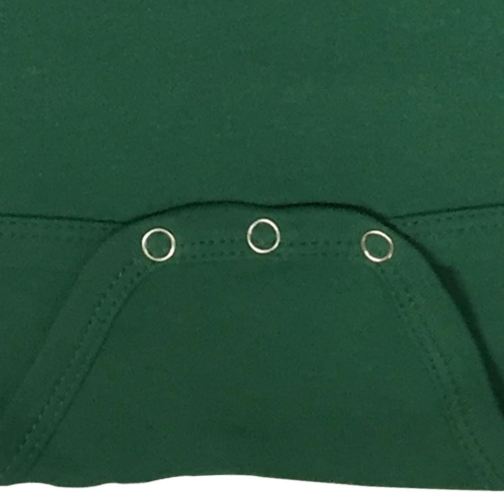 Laughing Giraffe Baby Long Sleeve Onesie - 100% Cotton (12-18 Months, Kelly Green)
