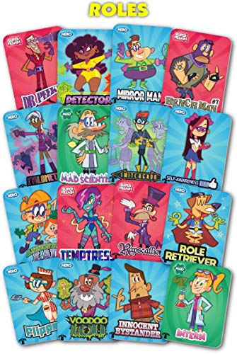 Bezier Games One Night Ultimate Super Villains, Family Friendly Party Game, Fun Game for Kids & Adults, Engaging Social Deduction, Fast-Paced Gameplay, Hidden Roles & Bluffing