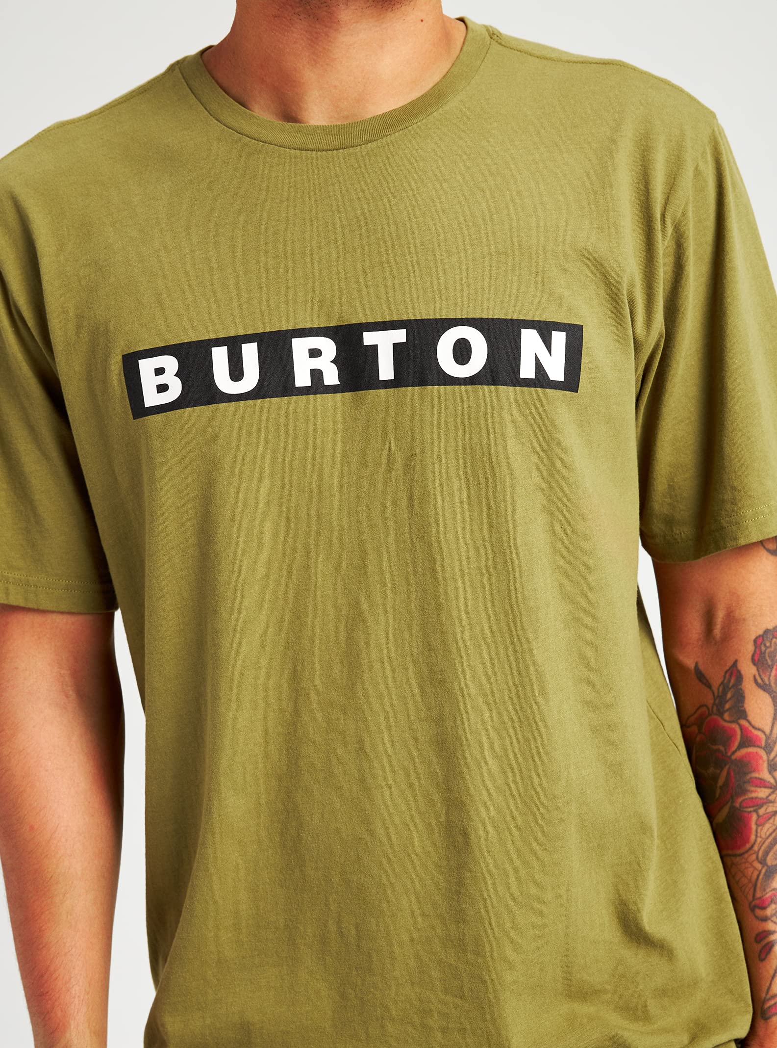 Burton Men's Standard Vault Short Sleeve Tee, Martini Olive, Medium