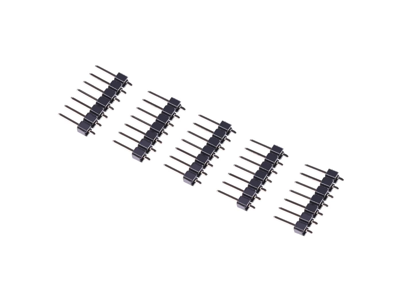 7pin Male Header for Seeed Studio XIAO Series Board (5 pcs), 2.54 mm (0.1 in) Apart.