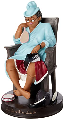 African American Expressions - One More Day, Lord Figurine (5.25" x 5.25" x 7.5") F1MD-01