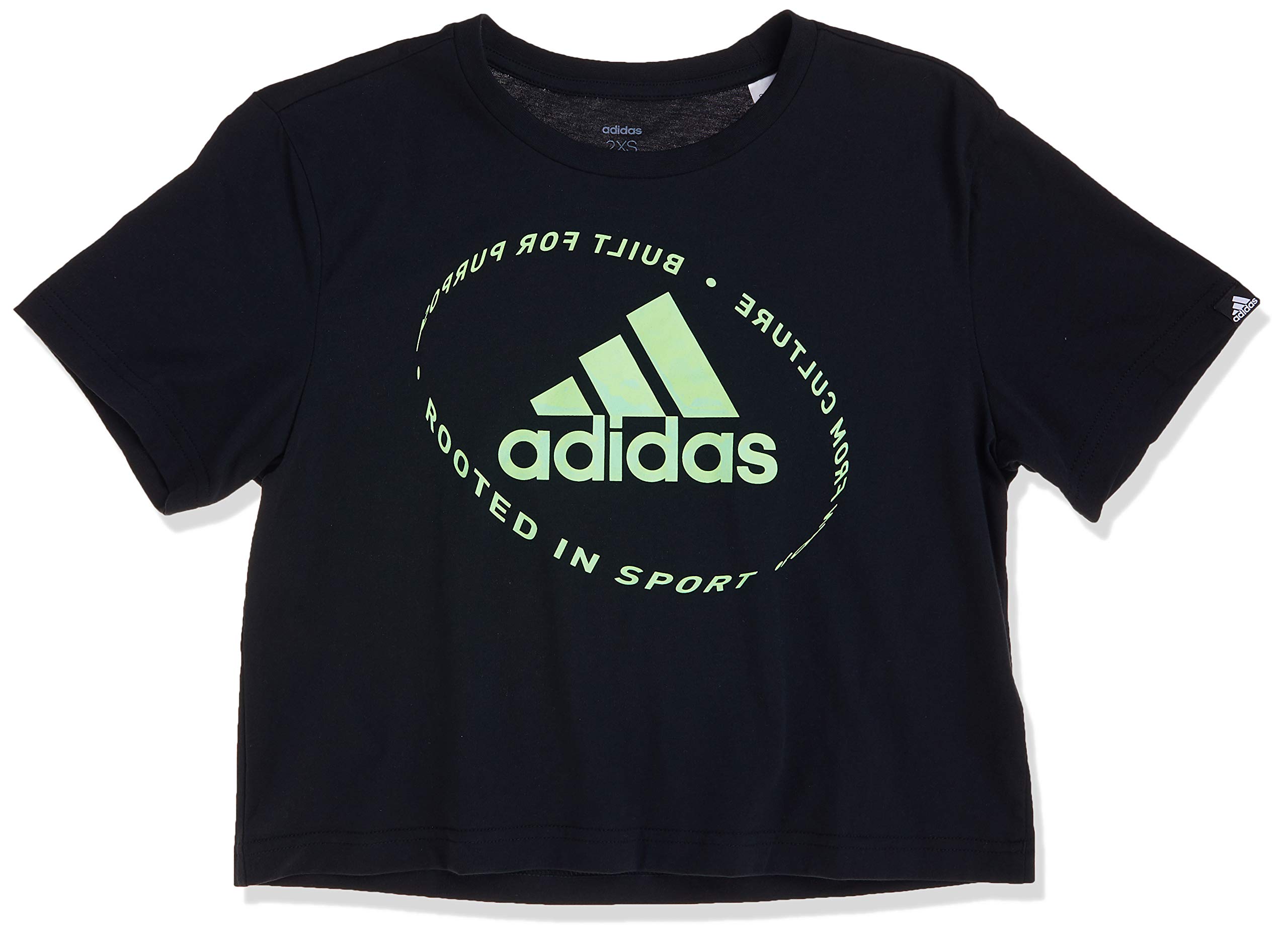 adidas womens Circled Graphic Tee White Large