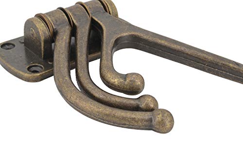 OVOV Rustic Tirple Swivle Hook Zinc Alloy Wall Mounted Coat Hook Multifunctional Foldable Decoration Robe Hook(Antique Bronze)