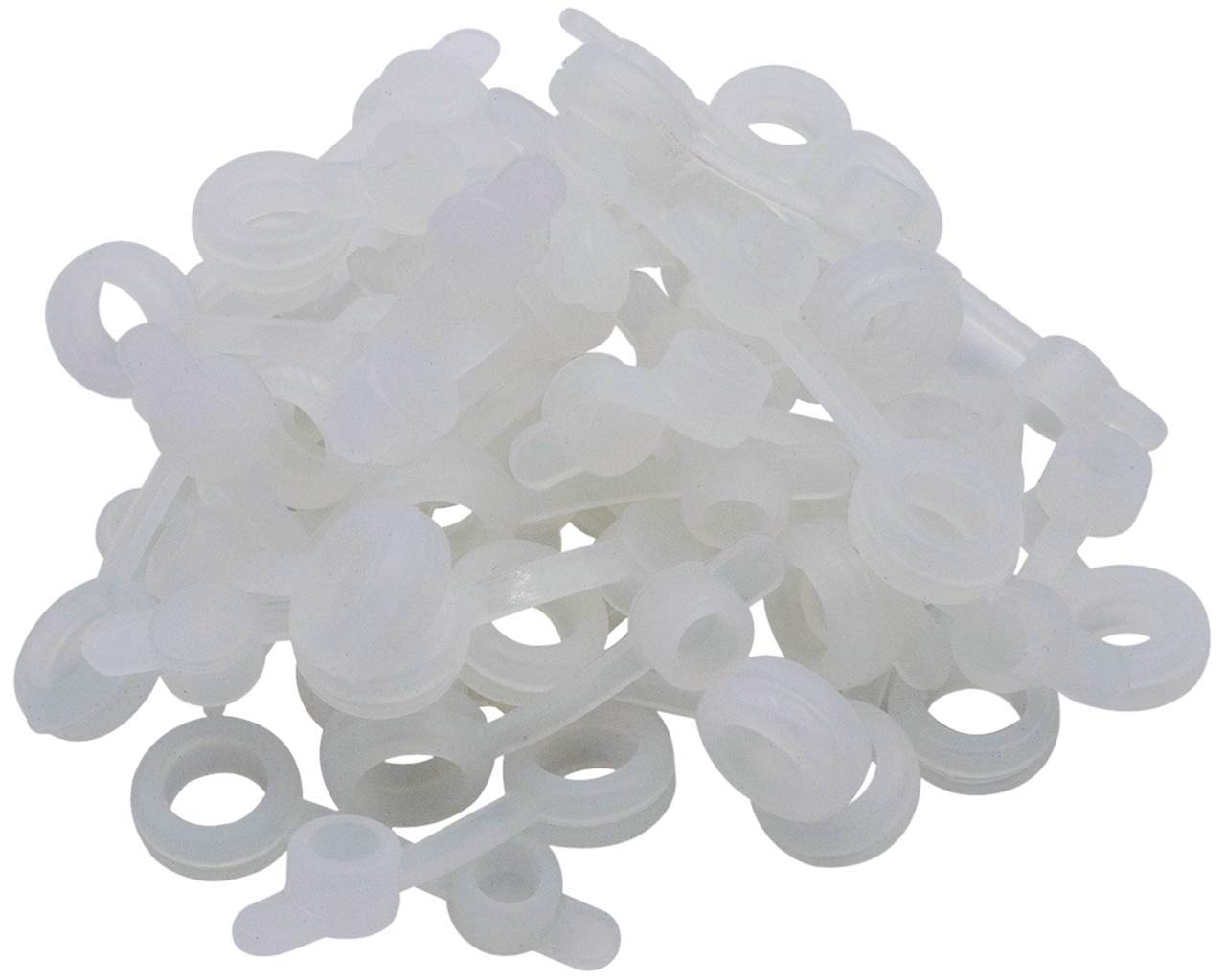 8mm Silicone Straw Hole Grommets with Plugs for Mason Jar Lids 40 PCs | Multipurpose Straw Hole Gromments with Attached Plug for Jar Lids with straw hole, Leak Proof & Airlock/ Airtight ( Pack of 40 )