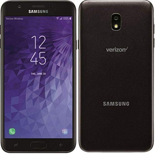 Samsung Galaxy J7 2018 (16GB) 5.5" HD Display, Android 8.0, Octa-core, Verizon Locked 4G LTE Smartphone SM-J737V (Black) (Renewed)