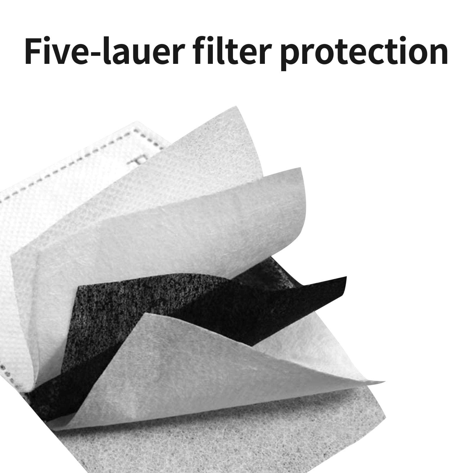 4pcs Japanese Snake Mouth Face Mask Unisex Balaclava Mouth Cover With Filter Windproof Dustproof Adjustable With Filter Pocket
