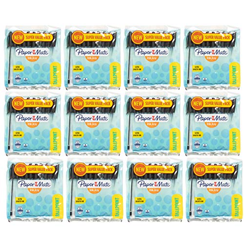 Papermate Pens (120 Pack) Inkjoy 50ST Ballpoint Pens Bulk School Office Supplies Writing Pens Medium Point, Ink Black