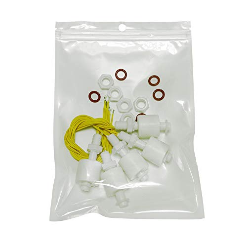 5 Pcs Pack of Vertical Mounting Water Level Sensor Float Switch M10 PP Plastic NO/NC