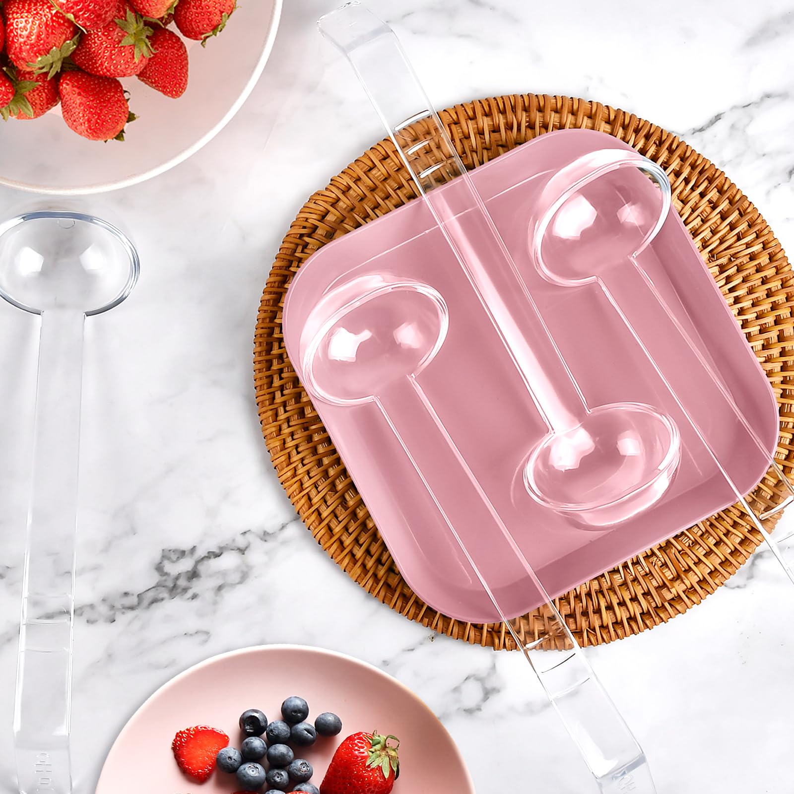 Aemygo 15 Pcs Clear Small Ladle 1 oz Gravy Ladle with Long Handle 7.9 Inch Acrylic Plastic Dressing Ladles for Serving Punch Bowl, Fruit Juices, Sauces and Toppings