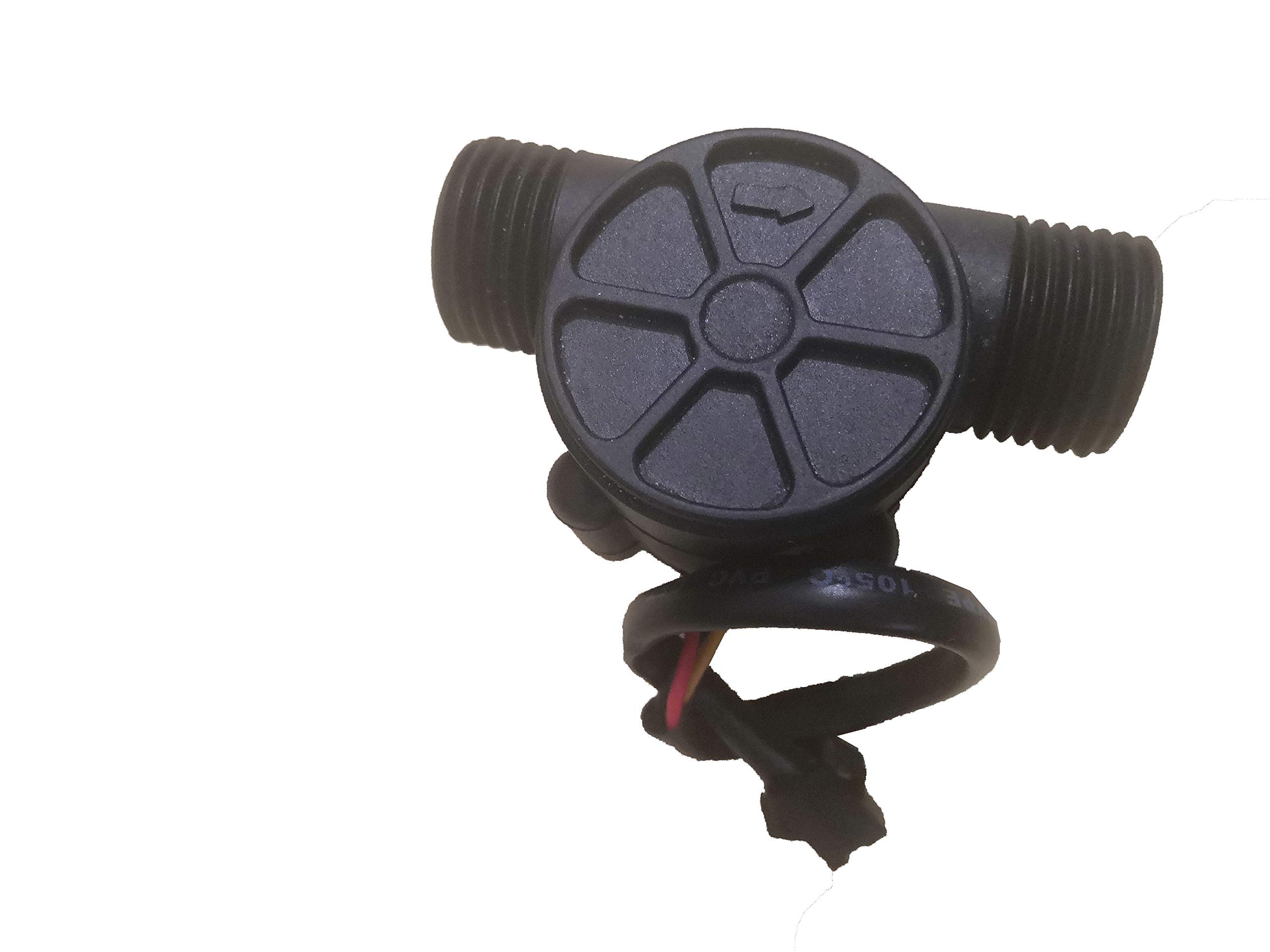 GREDIA 1/2" Water Flow Sensor Food-Grade Switch Hall Effect Flowmeter Fluid Meter Counter 1-30L/min