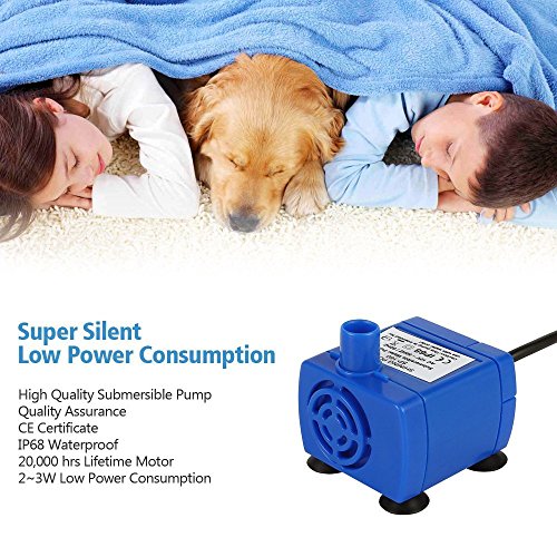 iPettie Tritone Ceramic Pet Drinking Fountain丨Ultra Quiet, Way Better Than Plastic丨Water Fountains for Cats and Dogs 2.1 Liters Pet Water Dispenser with Replacement Filters and Foam, White