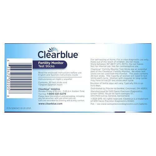 Clearblue Fertility Monitor Test Sticks, 30 Count