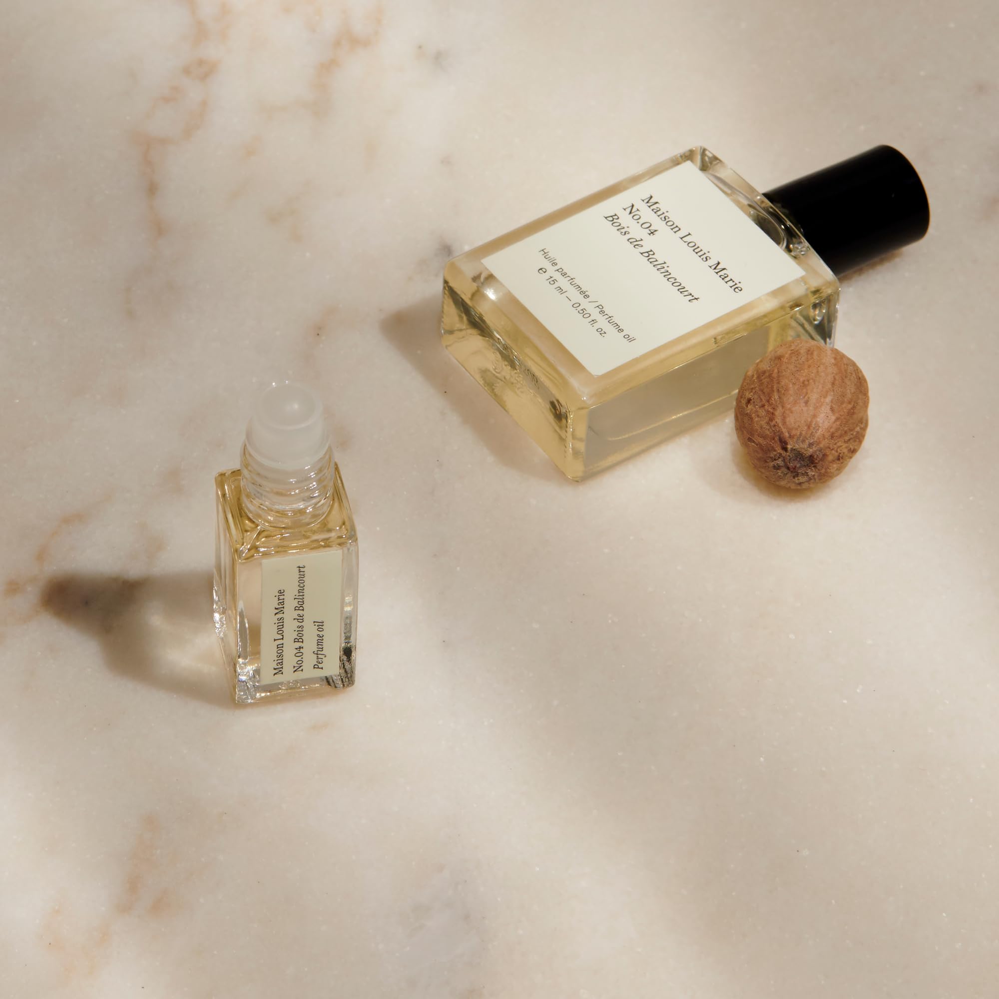 Maison Louis Marie - No.04 Bois de Balincourt Natural Roll-On Perfume Oil | Luxury Clean Beauty + Non-Toxic Fragrance (0.5 fl oz | 15 ml)