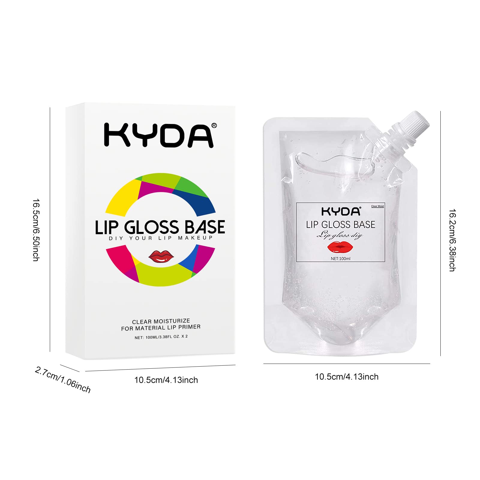 KYDA 200ML Moisturize Lip Gloss Base,Lip Gloss Base Oil Material Lip Makeup Primers, Non-Stick Lipstick Primer Lip Gloss Base for DIY Handmade Lip Balms Lip Gloss-200g