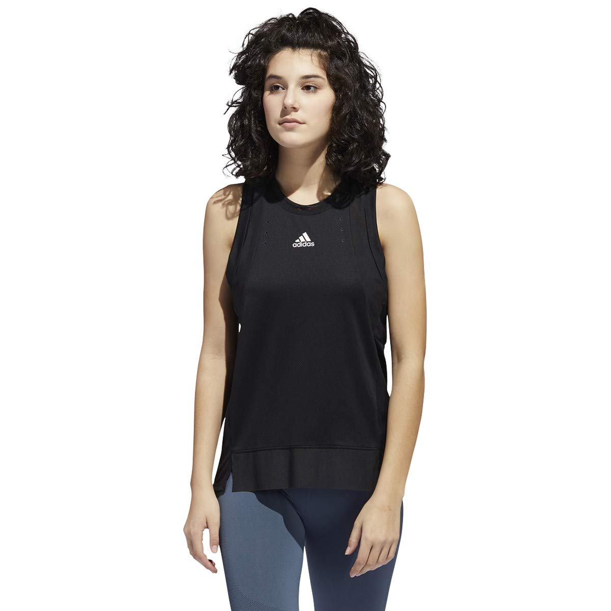 adidas womens Training Tank HEAT.RDY Black Small