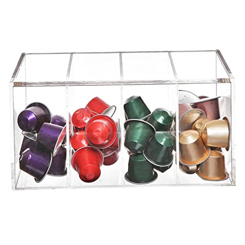 Alipis 1pc Box Coffee Storage Box Storage Container Storage Bins with Lids Flatware Storage Case Sunflower Curtain Clip Home Storage Case With Cover Showcase Clamshell Acrylic