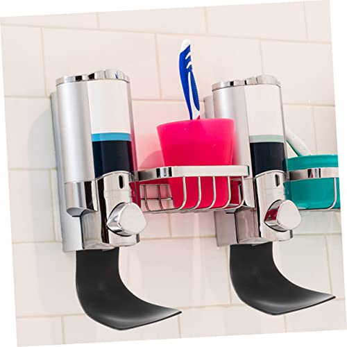 Alipis 2pcs Water Tray Accessory Tray Laundry Soap Hotel Accessory Dispenser Tray Wall Mount Soap Tray Automatic Spray Dispenser Gel Under Household Plastic Bracket