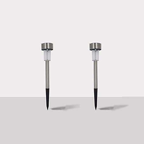 DJASM 2 Pcs Solar Powered Lawn Lights Outdoor Decorative Lawn Stake Column Lights for Home Garden Courtyardbubble Column Lamp