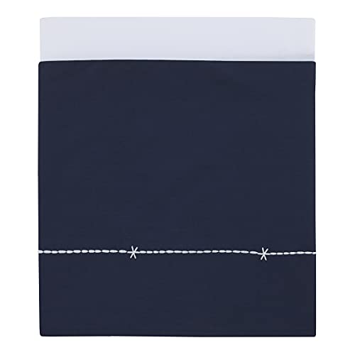 NoJo Goodnight Sleep Tight White & Blue Koala, Sloth, Bear, Star, & Moon 4Piece Nursery Crib Bedding Set, Navy, Light Blue, Grey, White