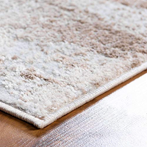 Rugs.com Caspian Collection Area Rug β 9' x 12' Beige Low-Pile Rug Perfect for Living Rooms, Large Dining Rooms, Open Floorplans