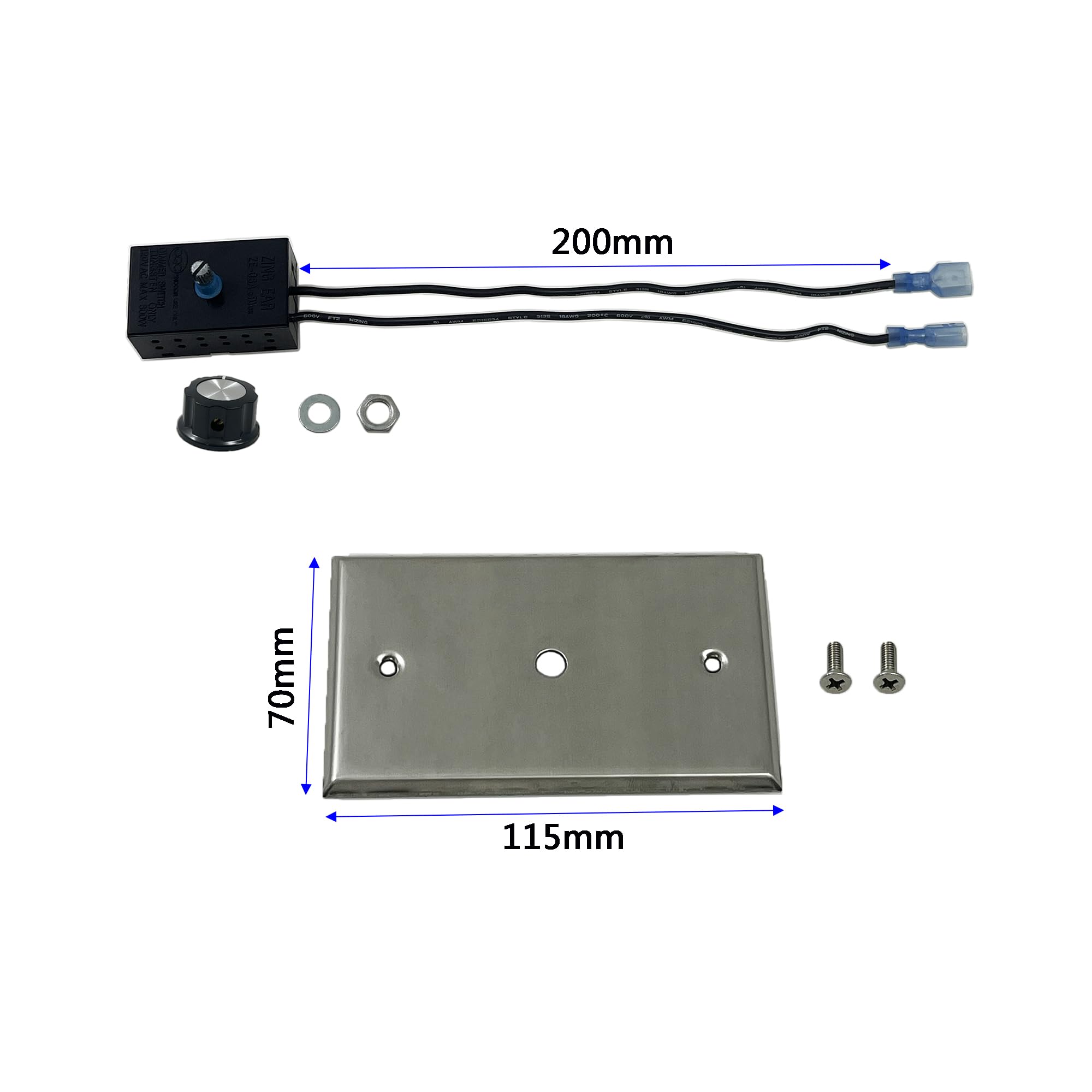bbq factory GZ550 Replacement Fireplace Blower Fan KIT for Continental, Napoleon, Rotom HB-RB58