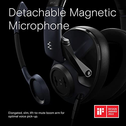 EPOS H6Pro - Closed Acoustic Gaming Headset with Mic - Over-Ear Headset β Lightweight - Lift-to-Mute - Xbox Headset - PS4 Headset - PS5 Headset - PC/Windows Headset - Gaming Accessories (Black)