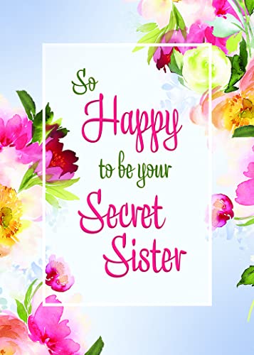 Secret Sister - All Occasion - It's A Secret - KJV and NIV Scripture Greeting Cards - (Box of 12)
