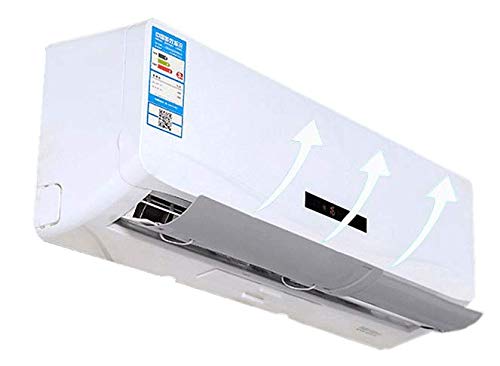 Adjustable Air Conditioner Deflector Confinement Air Deflector Outlet Air Wing Air Cooled Anti Blast Baffle Wind Direction Telescopic Windshield Vents Sidewall Ceiling Registers for Home,Gray