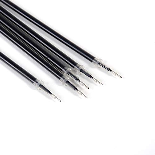 Sencoo 24-Pack 0.38 mm Black Gel Ink Pen Replace Refills